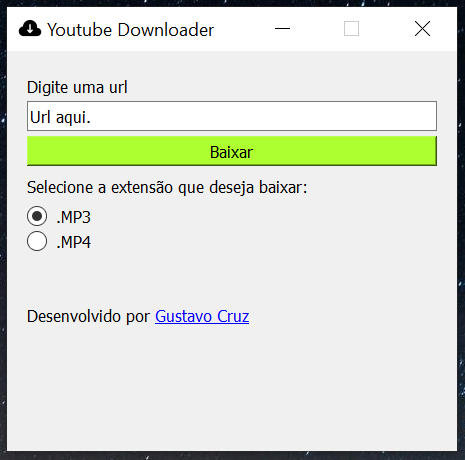 GitHub - gustavocruz-pereira/ytdownloader: Youtube video downloader